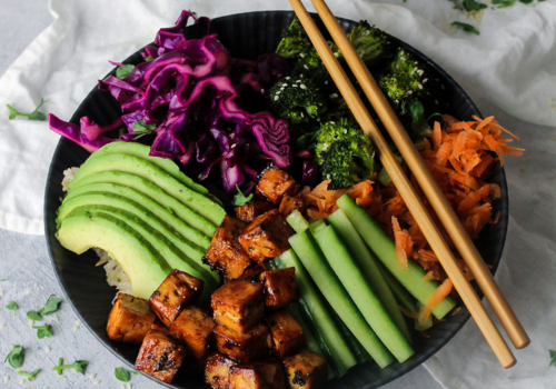Foods For Hair Growth: Teriyaki Tofu Bowl Recipe - Hair Gain Now